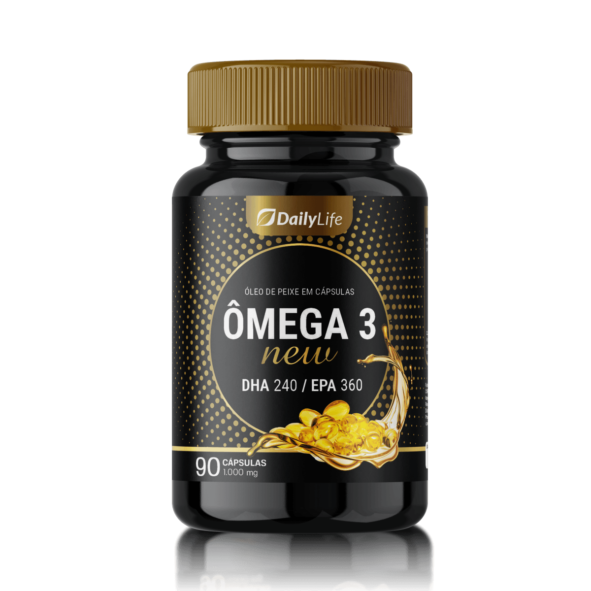 Ômega 3 - Suplemento Óleo de Peixe - Dha 240/Epa 360 - 90 Cápsulas ...