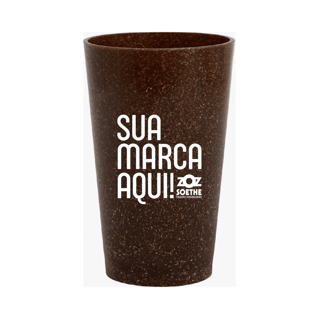 Copo em Fibra de Coco Sustentável Personalizado | Zoz Personalizados