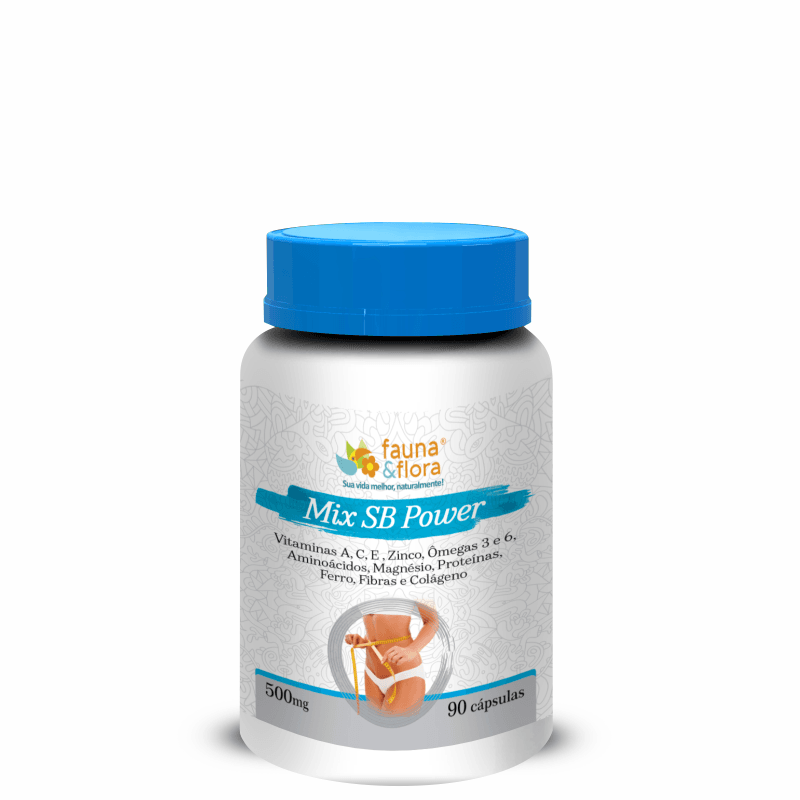 Suplemento de Fibras SB Power 500mg 90 cápsulas | Fauna e Flora l Sua ...