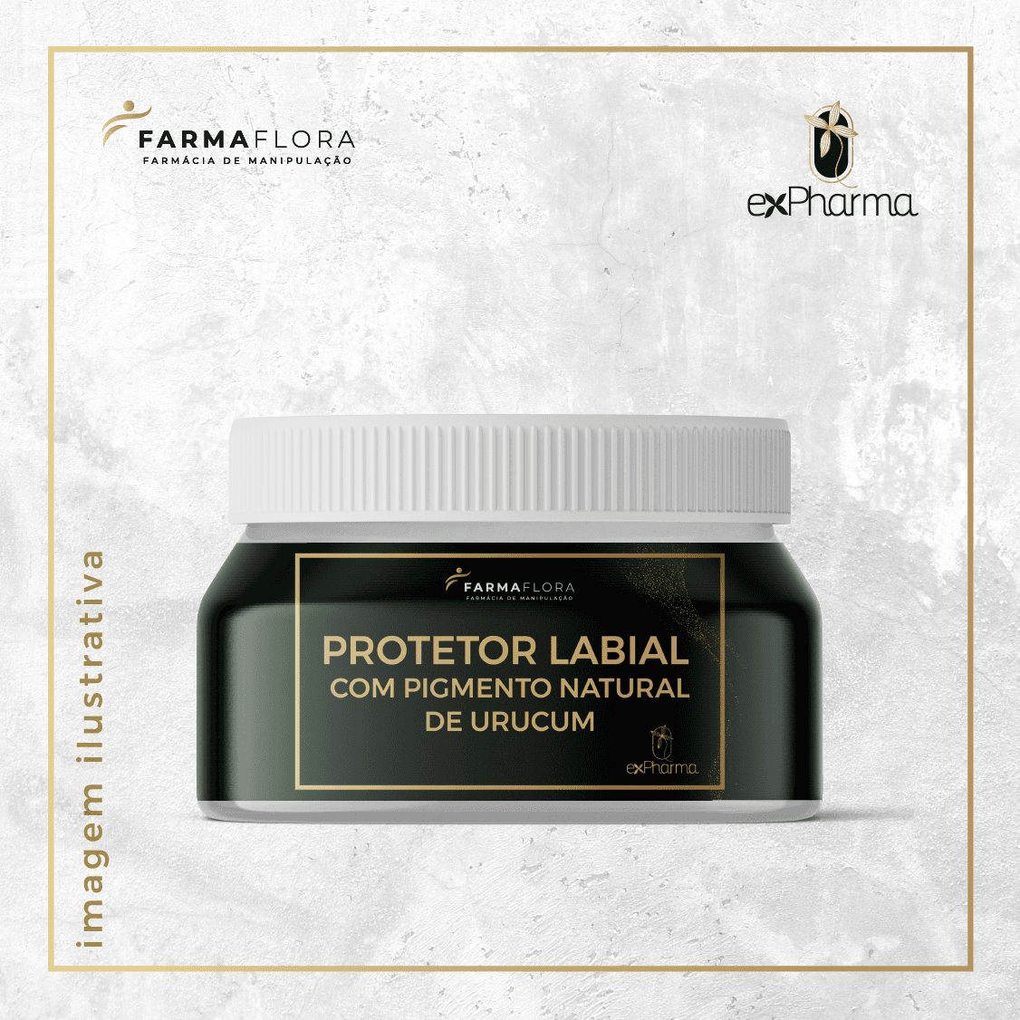 Protetor Labial com ou sem pigmento natural de urucum | EXPHARMA