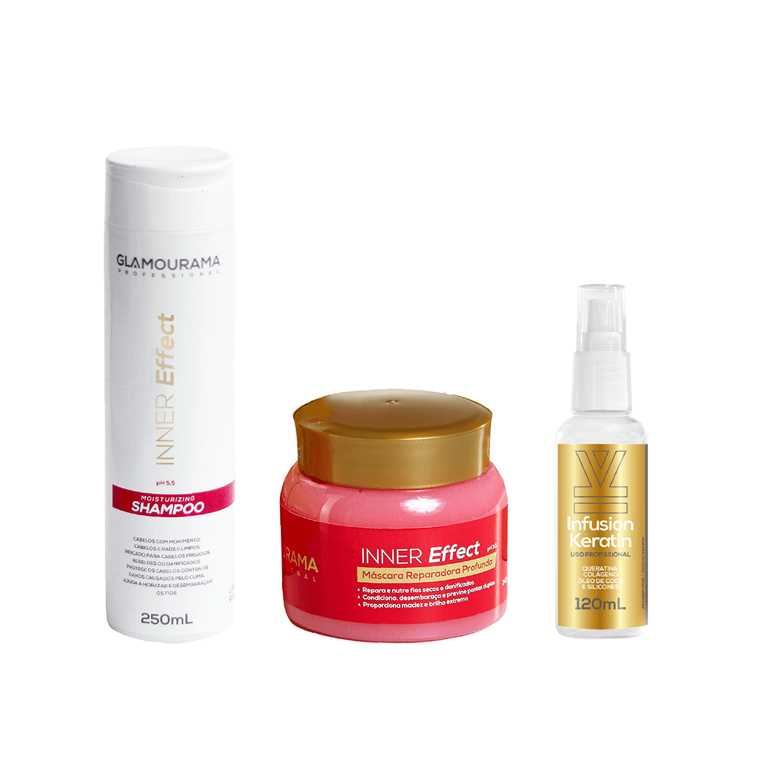 Kit Inner Effect e Infusion Keratin | GLAMOUR WEB