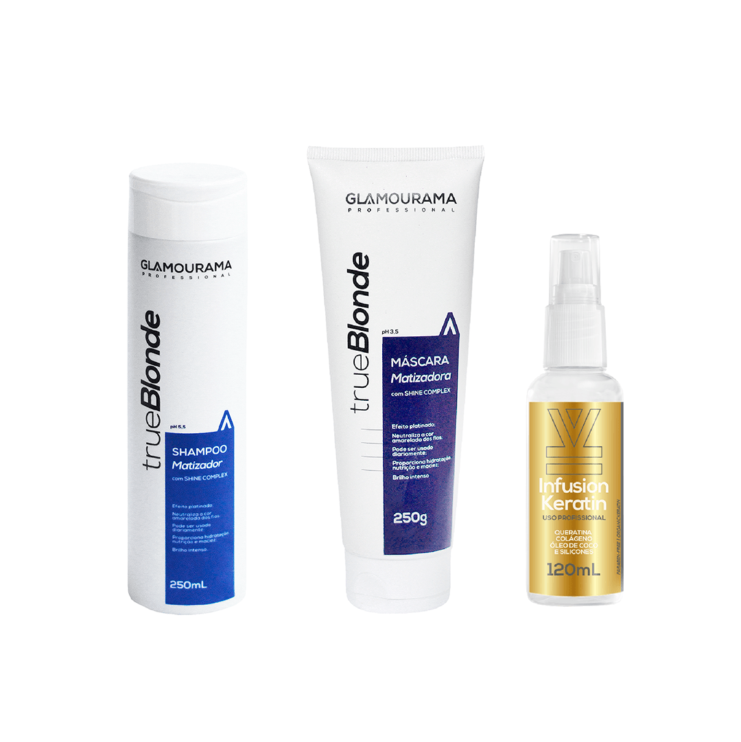 Kit True Blonde e Infusion Keratin | GLAMOUR WEB