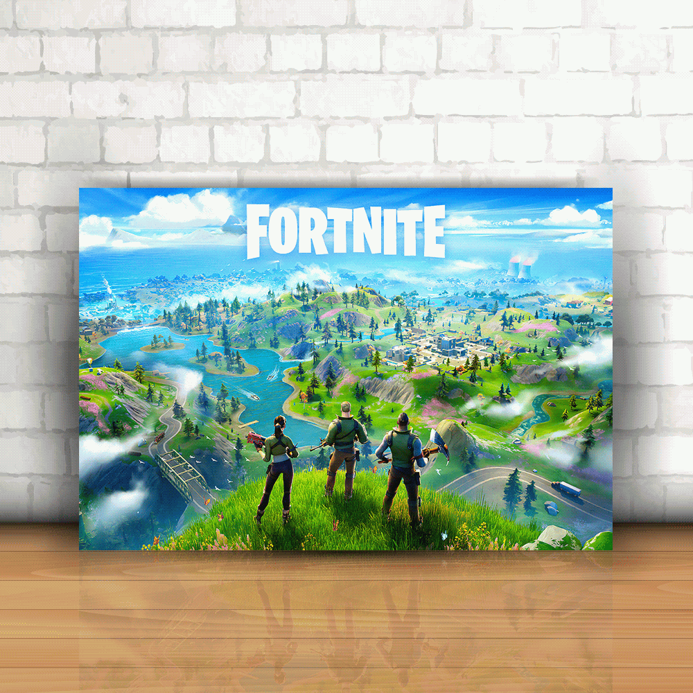 Placa Decorativa - Fortnite Mod. 17 | Inter Adesivos Decorativos