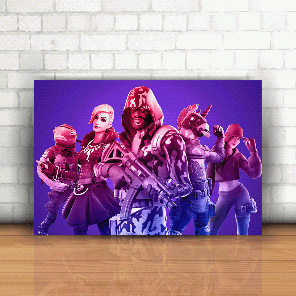 Placa Decorativa - Fortnite Mod. 20 | Inter Adesivos Decorativos