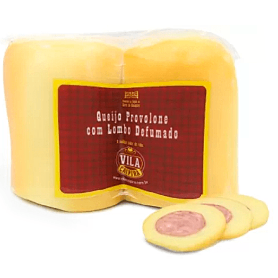 PROVOLONE DEFUMADO RECHEADO COM LOMBO DEFUMADO 600 GRAMAS | Vim da Canastra