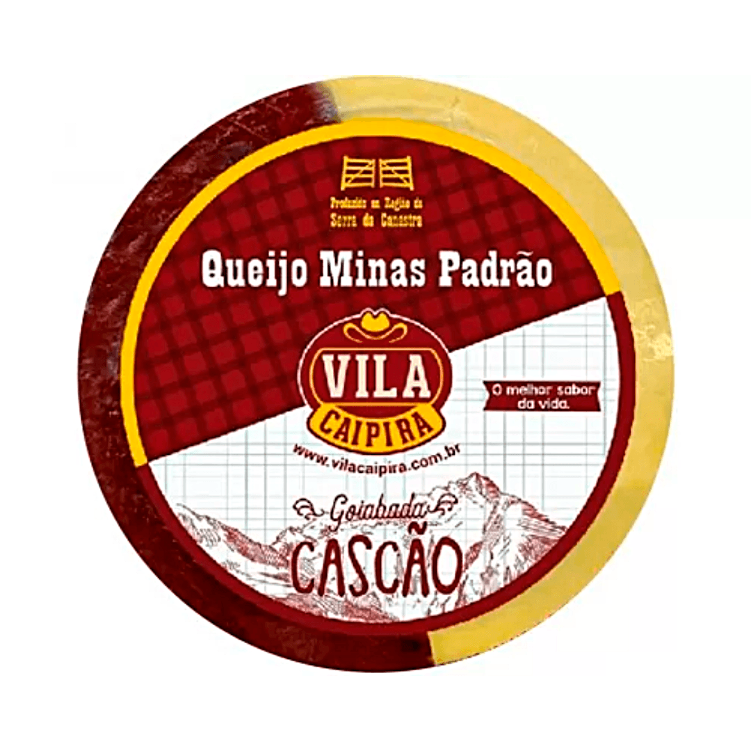 QUEIJO MINAS PADRÃO COM GOIABADA CASCÃO 550 GRAMAS VILA CAIPIRA | Vim ...
