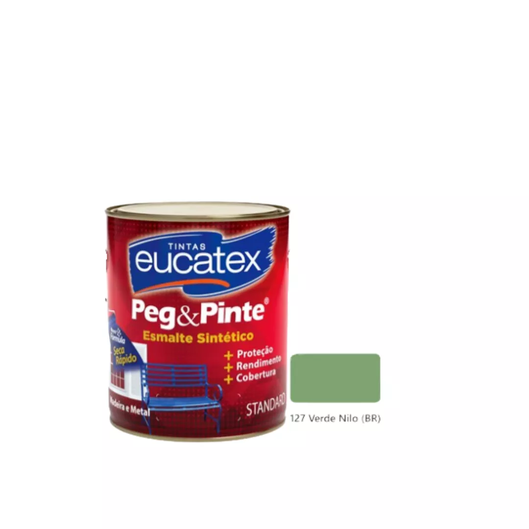 EUCATEX PEG & PINTE ESM BRIL VERDE NILO 900ML | GS TINTAS