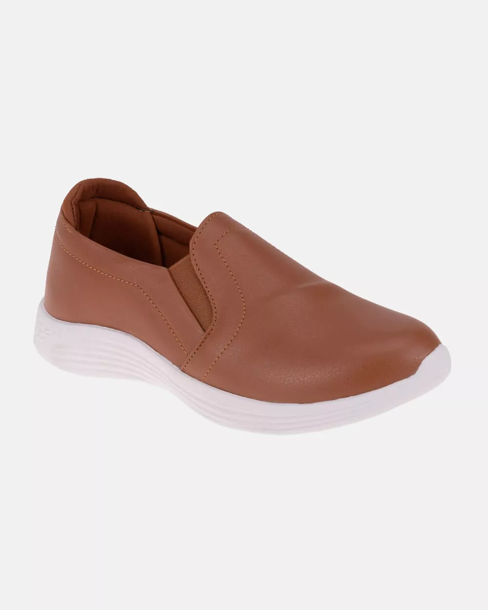 Slip On Ortopédico Violeta - Caramelo | Pé Relax Calçados Confortáveis
