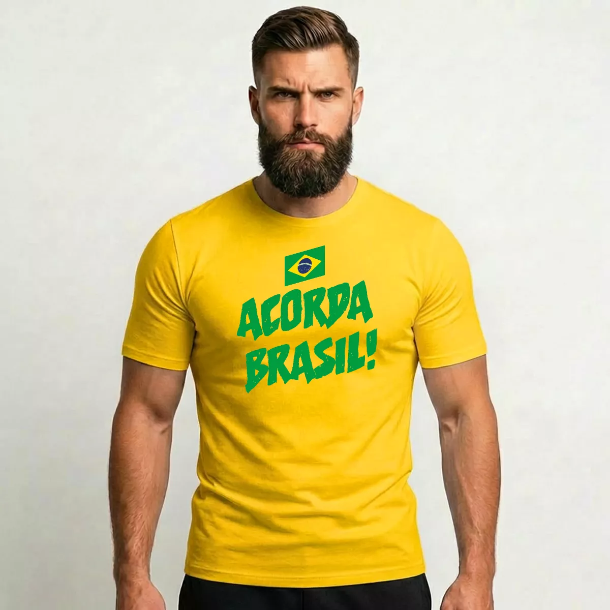 Camiseta Masculina Acorda Brasil Team Six | b2b-team6.com.br