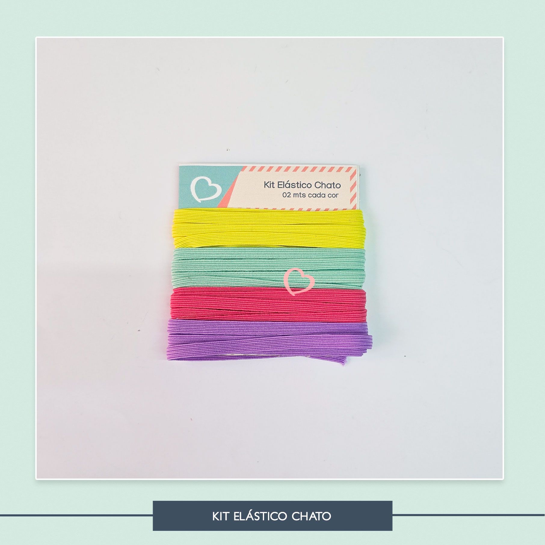 Kit Elástico Chato - 7 mm - Citrico | Studio Office K
