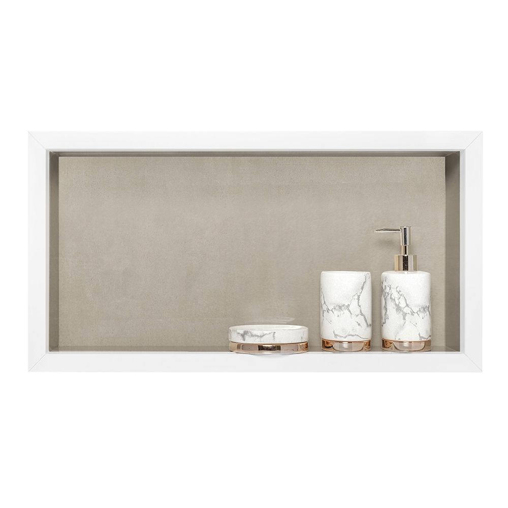 Nicho De Banheiro Em Porcelanato De Embutir 30x50 | BELO NICHO