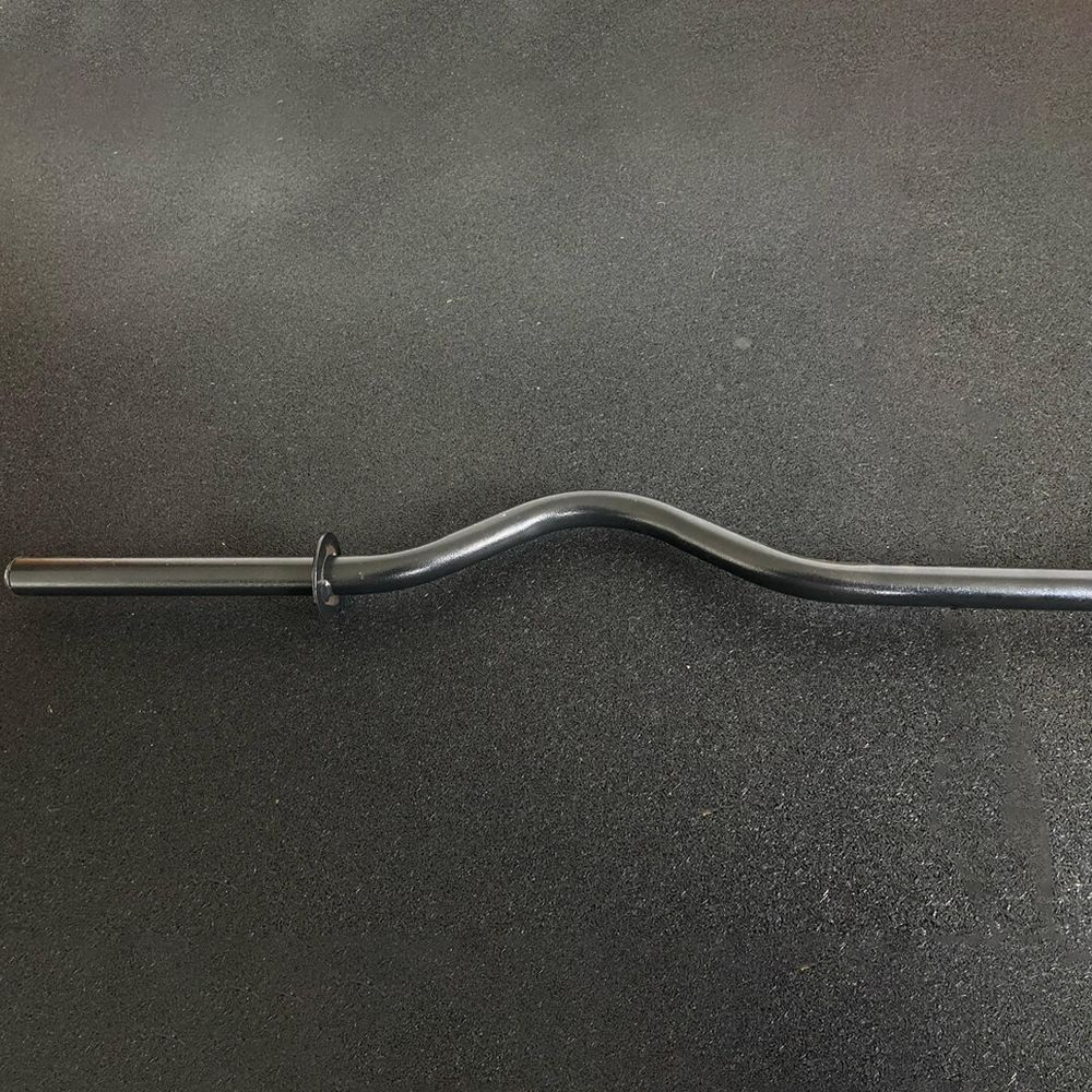 BARRA W MUSCULAÇÃO OCA PRETO 120 CM | Iniciativa Fitness