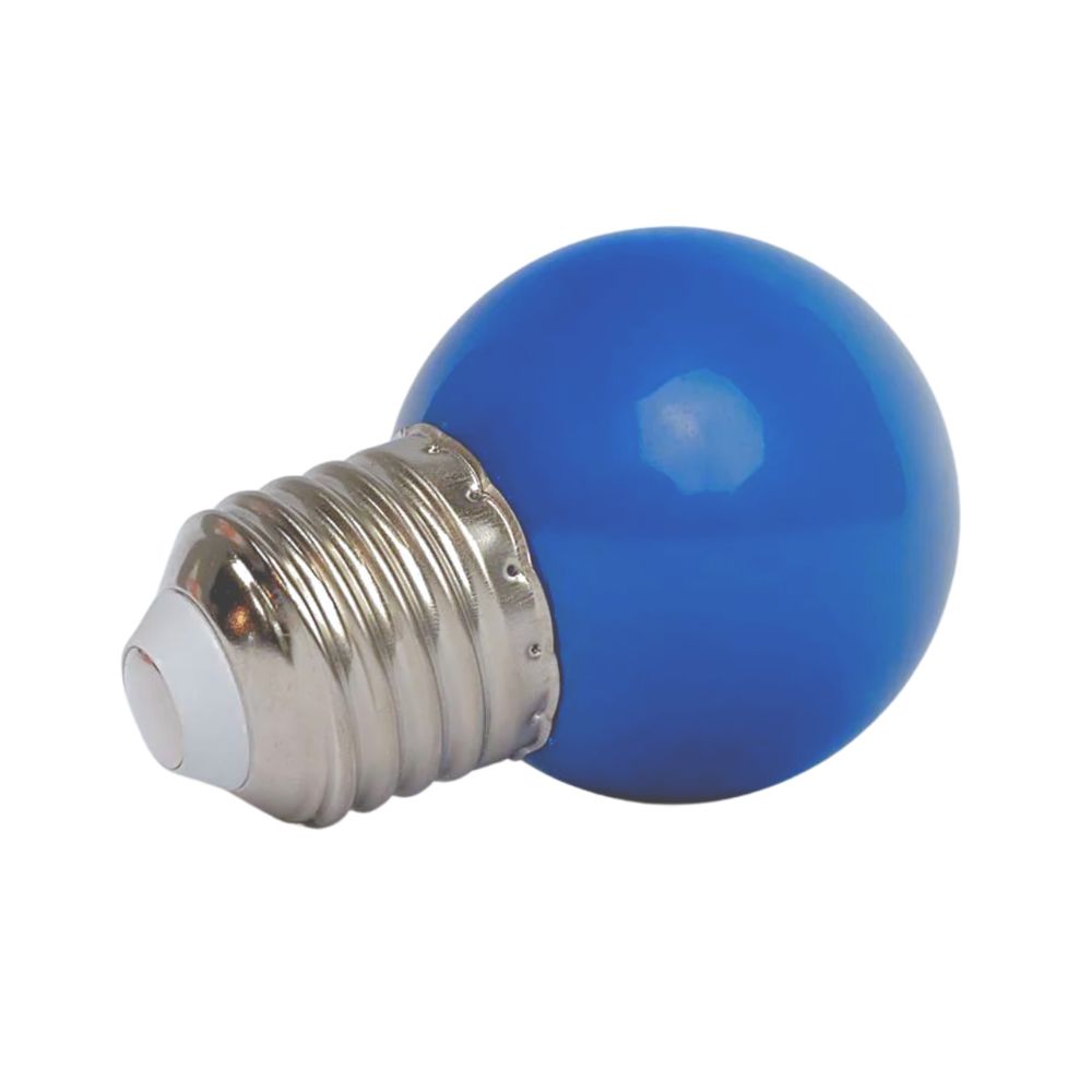 Lâmpada Led Bolinha G45 1,5W Bivolt Luz Azul | Broketto Materiais Elétricos