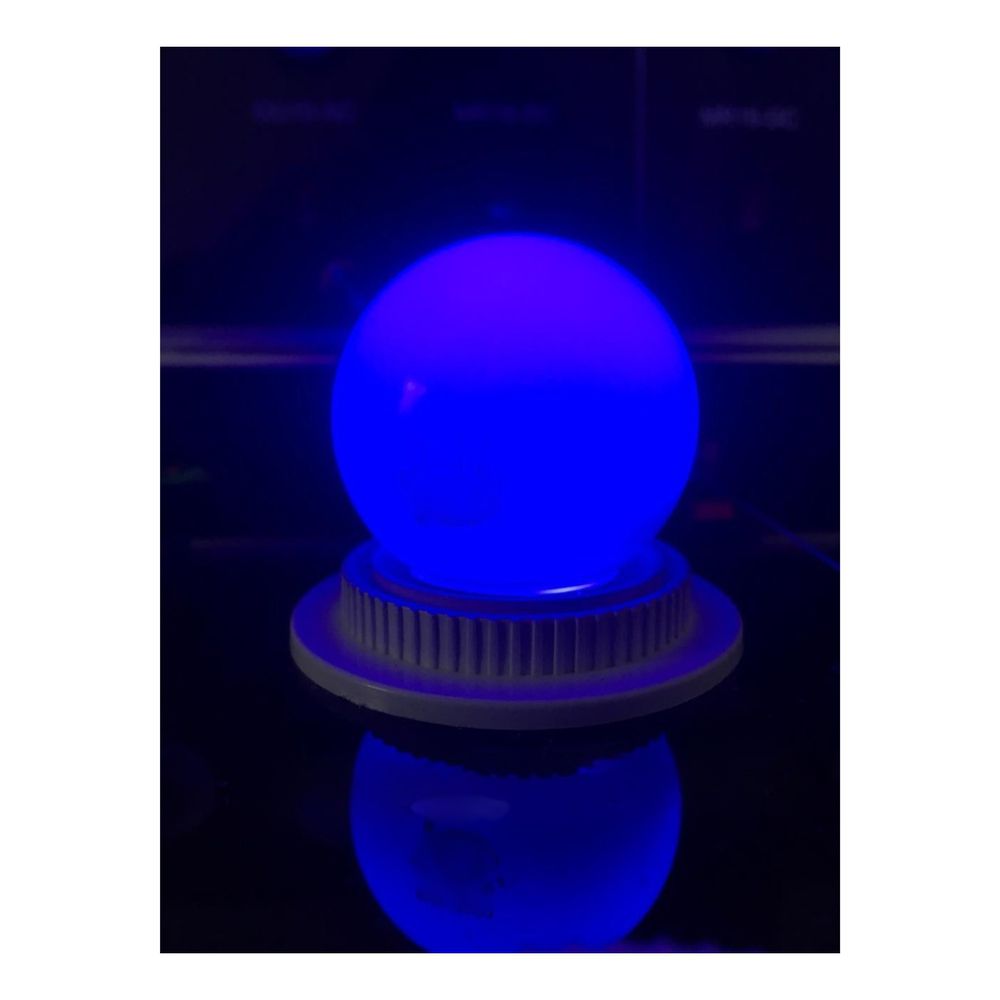 Lâmpada Led Bolinha G45 1,5W Bivolt Luz Azul | Broketto Materiais Elétricos