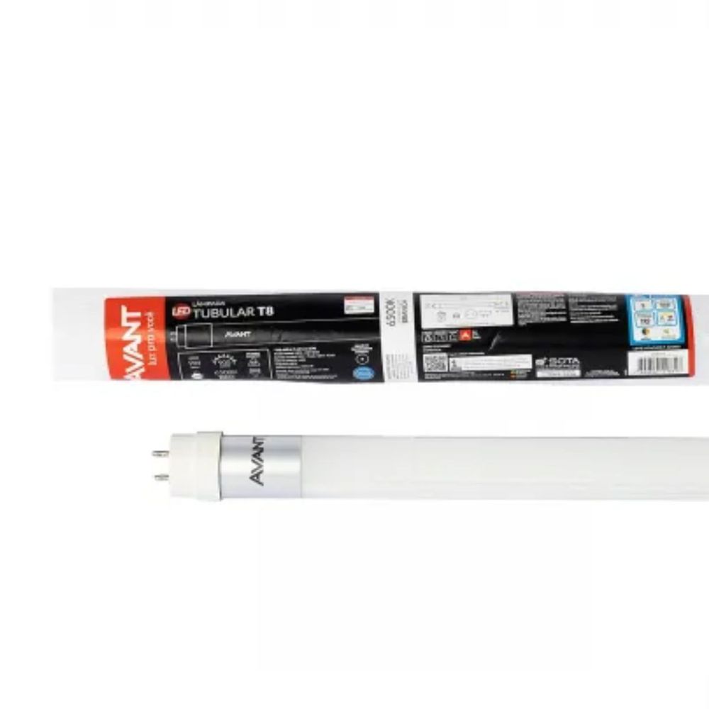 Kit 10 Lâmpada Led Tubular T8 9W 6500K Branco Frio 60cm | Broketto Materiais Elétricos