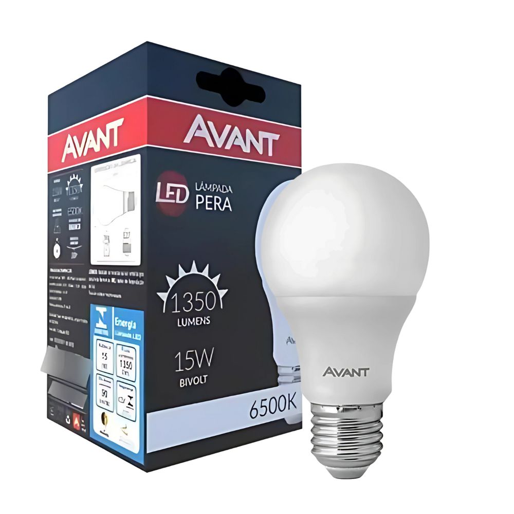 Lâmpada Bulbo LED Pera 15w 6500k Branco Frio | Broketto Materiais Elétricos