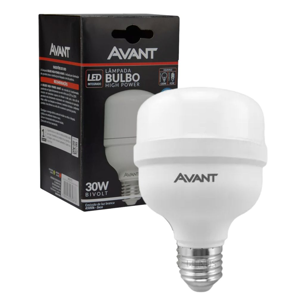 Lâmpada Bulbo Led 30w 6500k Branca Fria Alta Potência | Broketto Materiais Elétricos