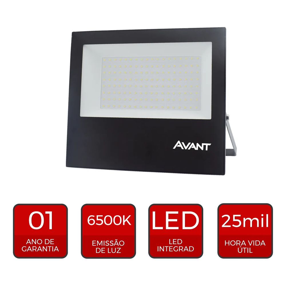 Refletor Led 150W 6500K Branco Frio Bivolt | Broketto Materiais Elétricos