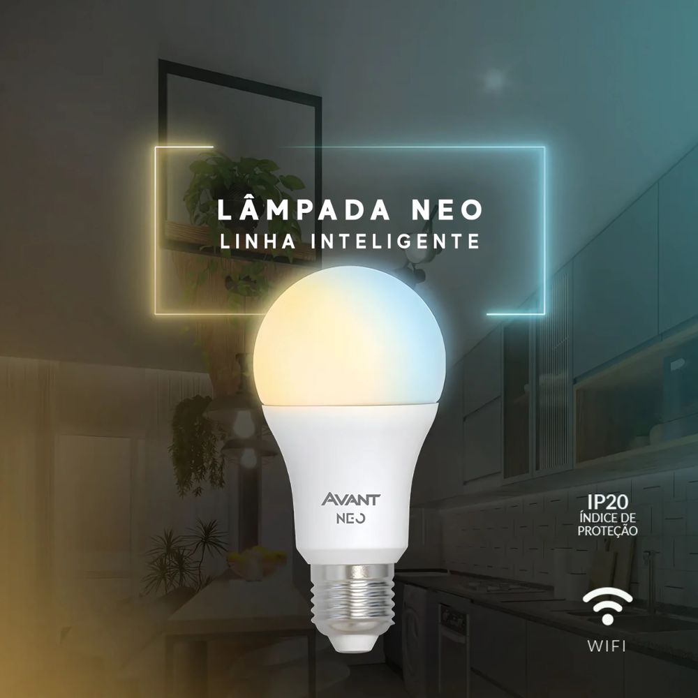 Lâmpada Bulbo Led Neo 10W Dimerizavel 2700-6500K | Broketto Materiais ...