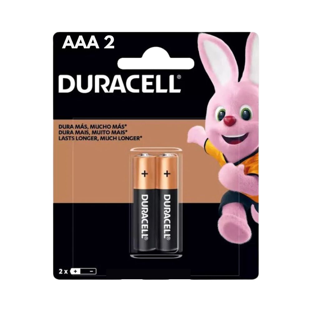 Pilha Palito Alcalina AAA² 2 unidades Duracell | Broketto Materiais ...