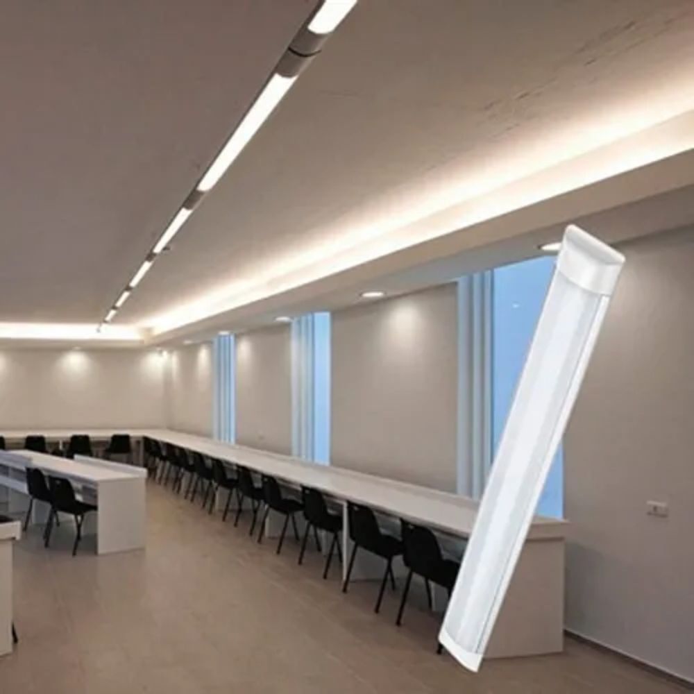 Luminária Led Sobrepor Linear 18w 3000k Luz Amarela 60cm | Broketto Materiais Elétricos