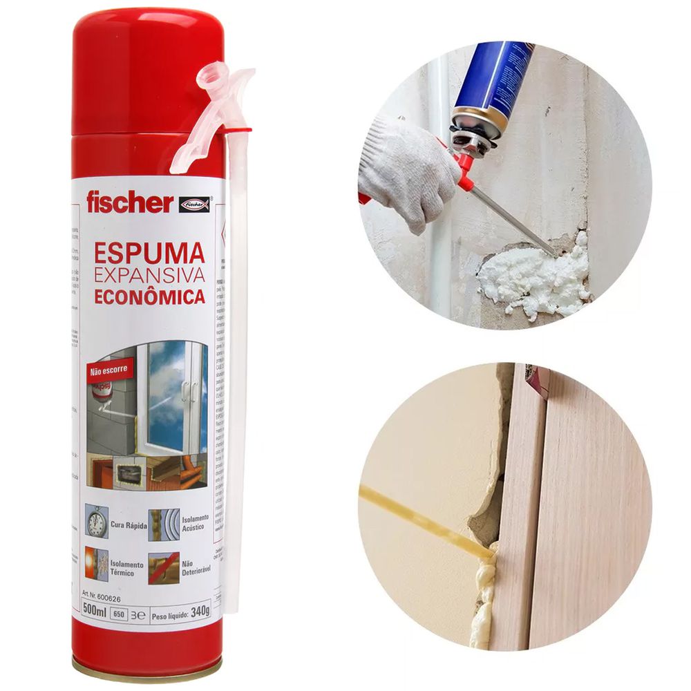 Espuma Expansiva PU Econômica Obras Uso Geral 500ml | Broketto ...