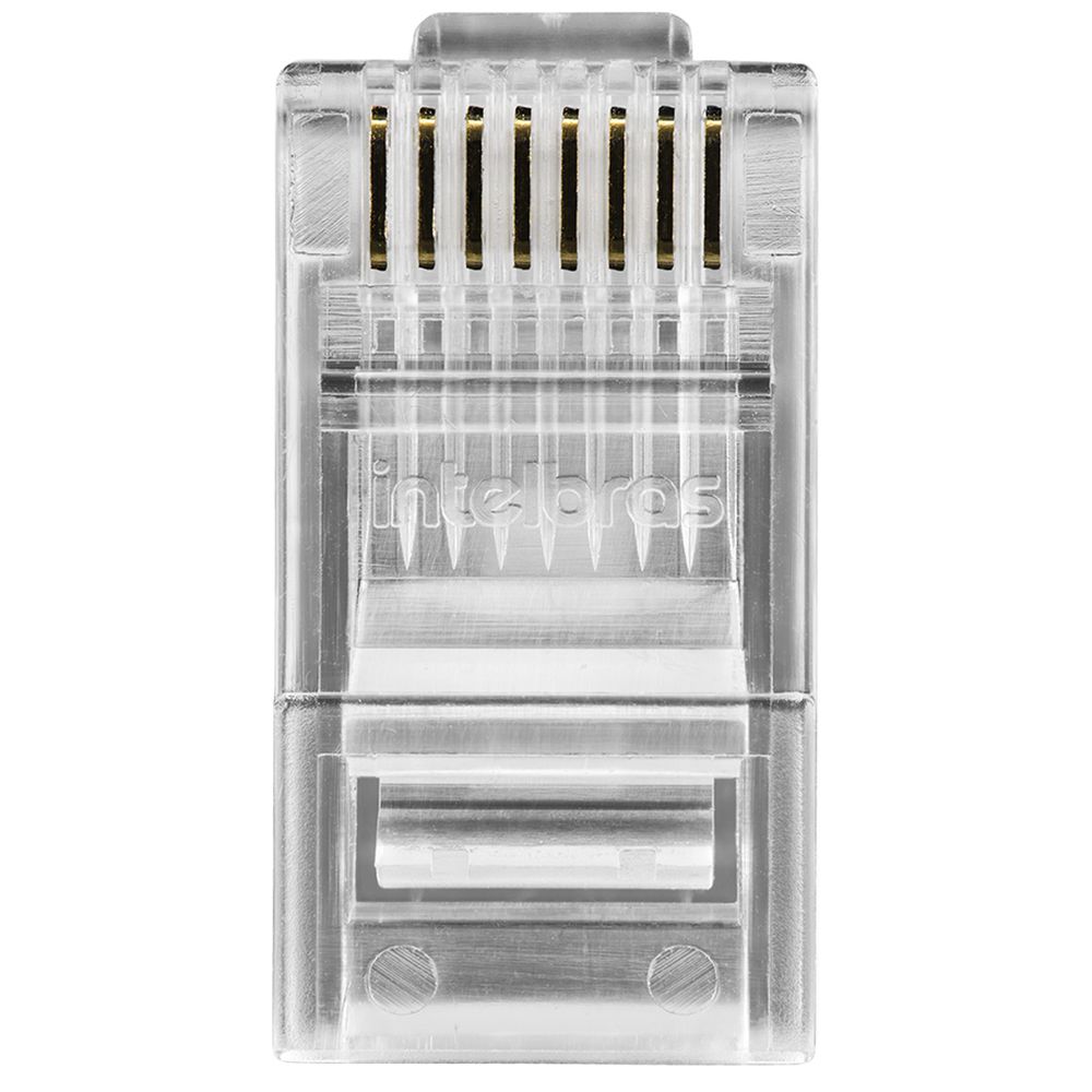 Kit 10 Conector RJ45 CAT6 Macho Cabo de Rede | Broketto Materiais Elétricos
