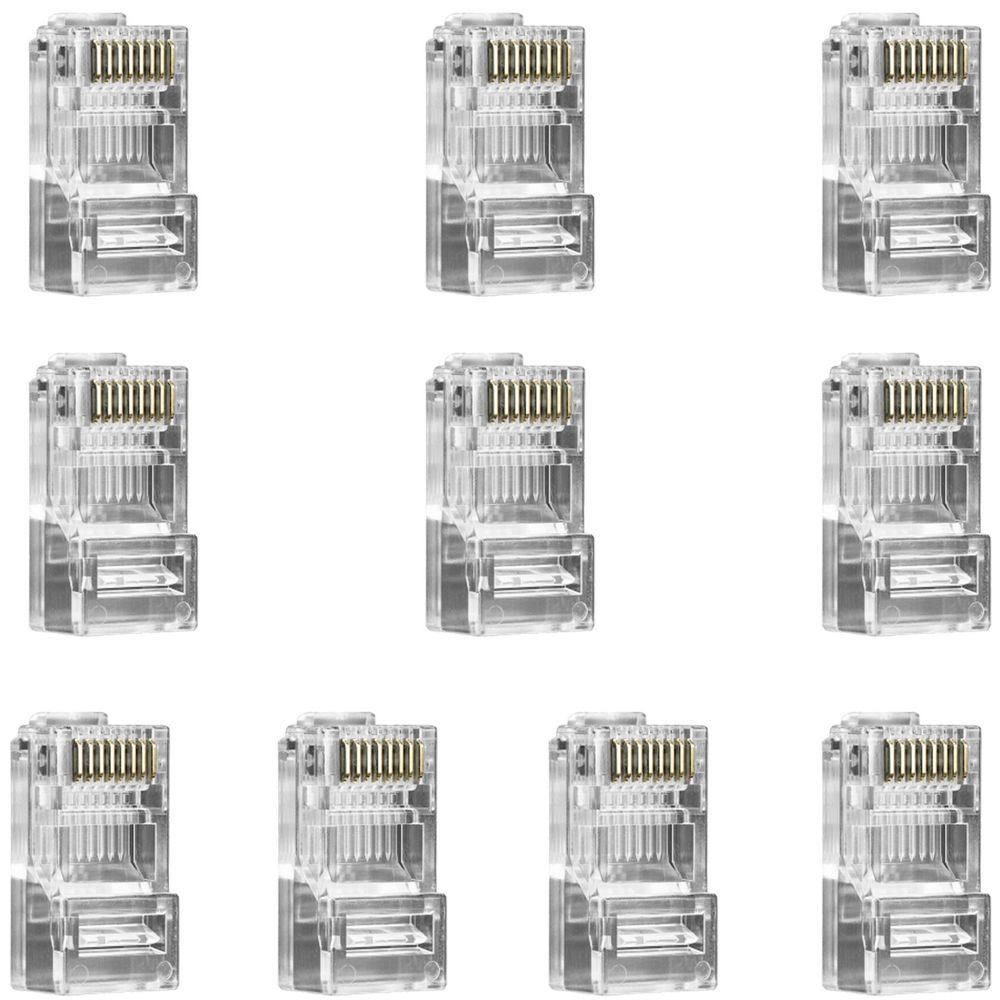 Kit 10 Conector RJ45 CAT6 Macho Cabo de Rede | Broketto Materiais Elétricos