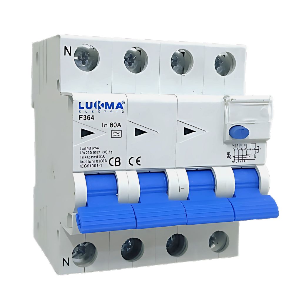 Interruptor Diferencial DR Plus 80A 30mA Tetrapolar Lukma | Broketto Materiais Elétricos
