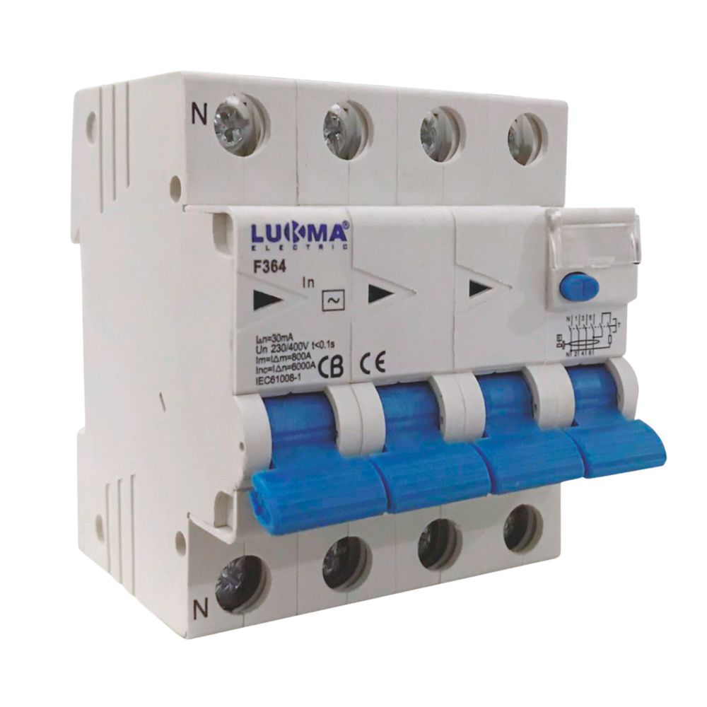 Interruptor Diferencial DR Plus 63A 30mA Tetrapolar Lukma | Broketto ...