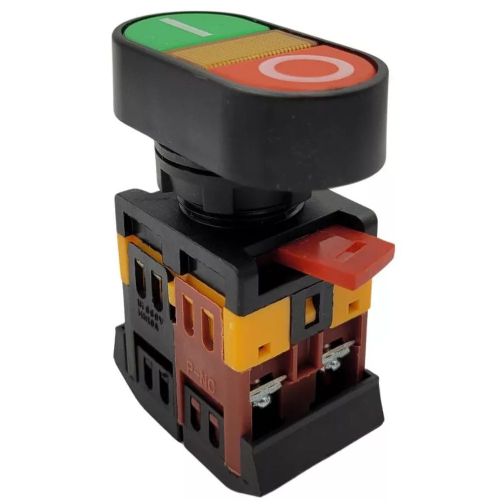 Botão Duplo Iluminação C/ Led 1na+1nf On/Off LK2-APBB | Broketto ...