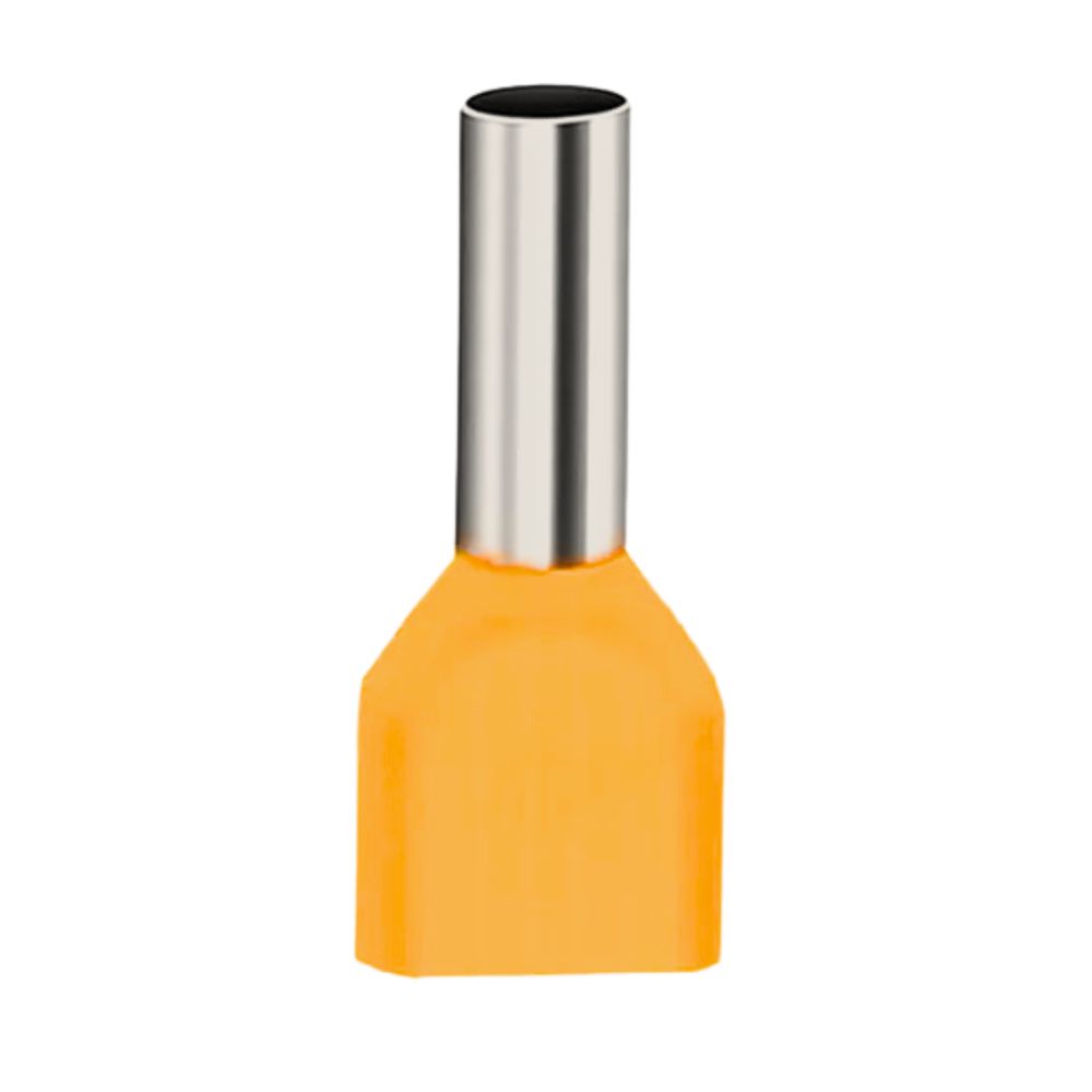 Kit 50 Terminais Ilhós Tubular Duplo 4,00mm Laranja | Broketto ...
