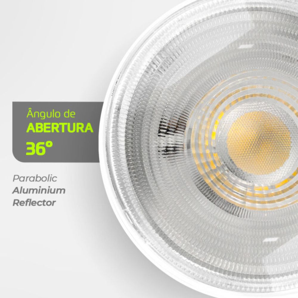 Lâmpada Led Par30 9,9W 3000K E-27 Bivolt | Broketto Materiais Elétricos