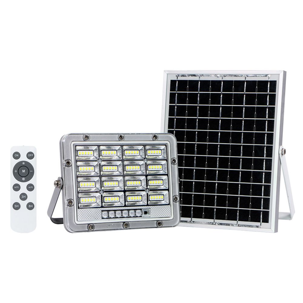 Refletor Led Solar 50W 6500K Com Painel e Controle Remoto | Broketto ...