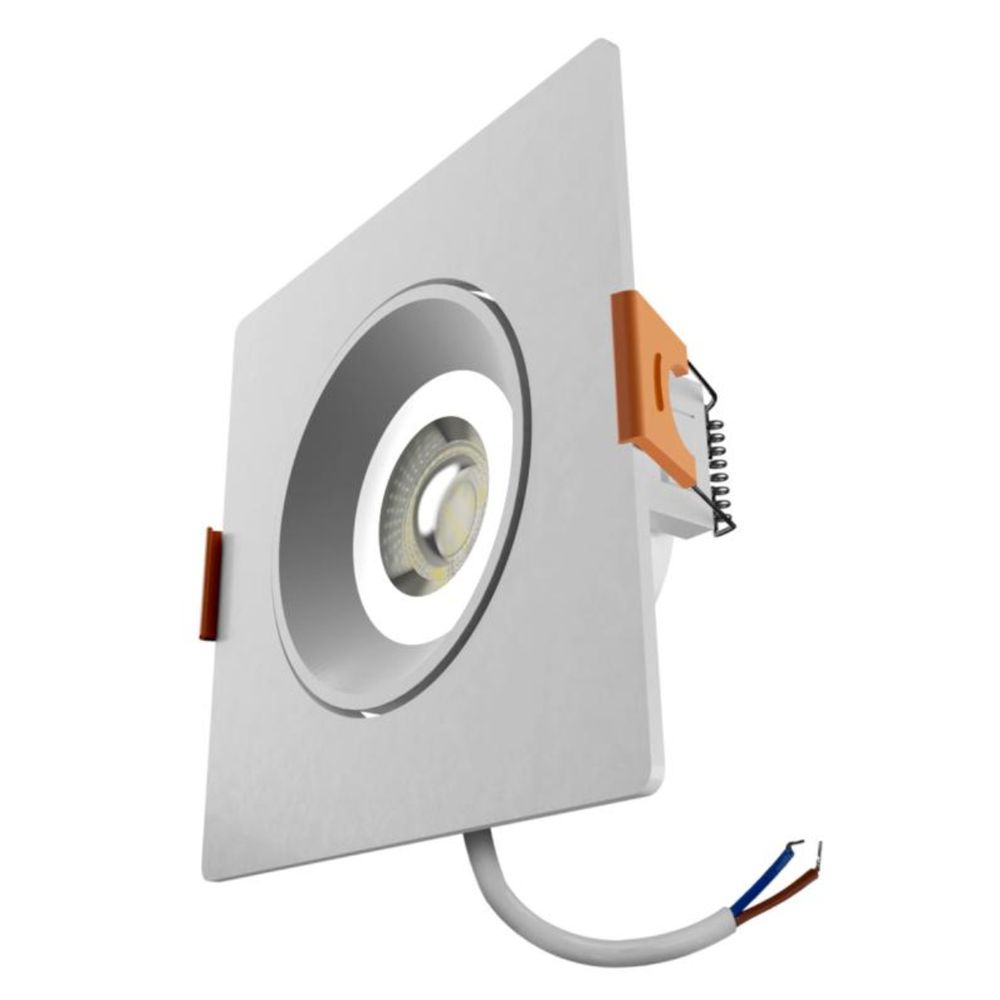 Spot Led De Embutir Direcionável Quadrado 5W 3000K Branco | Broketto ...