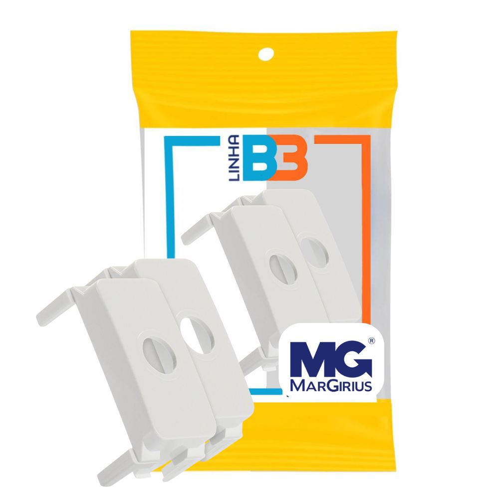 Módulo Saída de fio 2 Unidades Branco B3 Margirius | Broketto Materiais ...