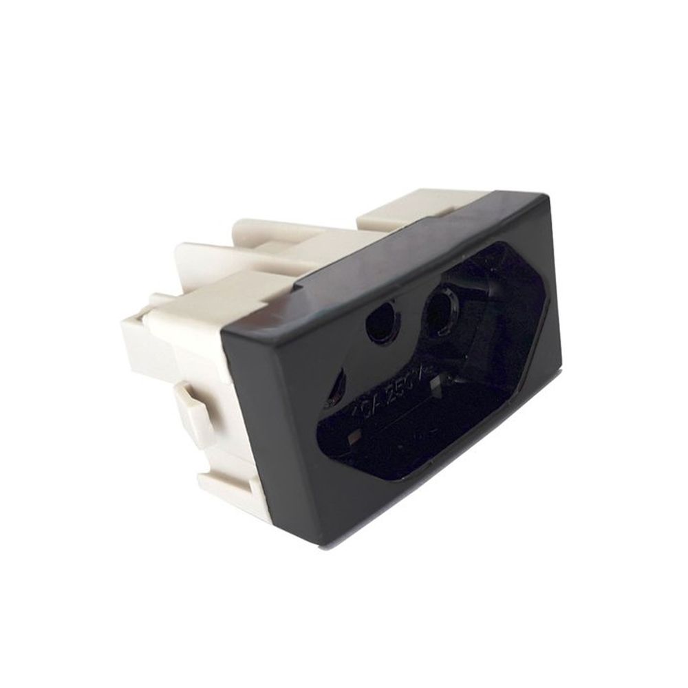 Módulo Tomada 2p+t 20A Preto Fosco Ebony Clean Margirius | Broketto Materiais Elétricos