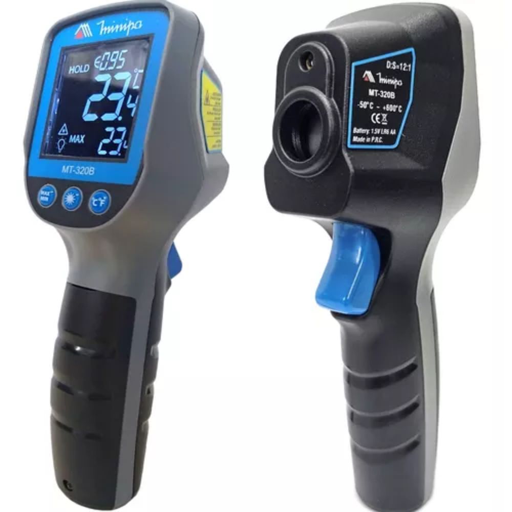Termômetro Digital Infravermelho Mira Laser MT-320B Minipa | Broketto ...