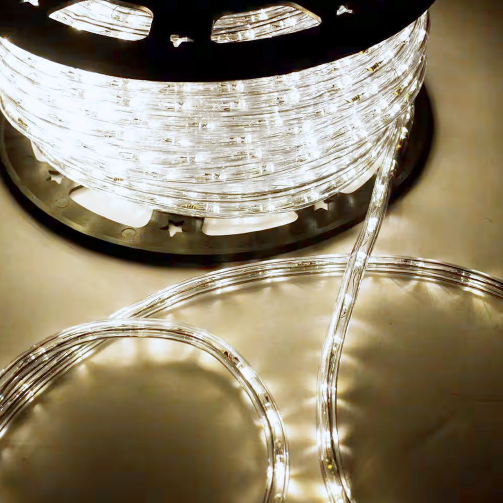 Mangueira Led Redonda 11mm Branco Frio 6500K 100m 220V C/ Conector | Broketto Materiais Elétricos