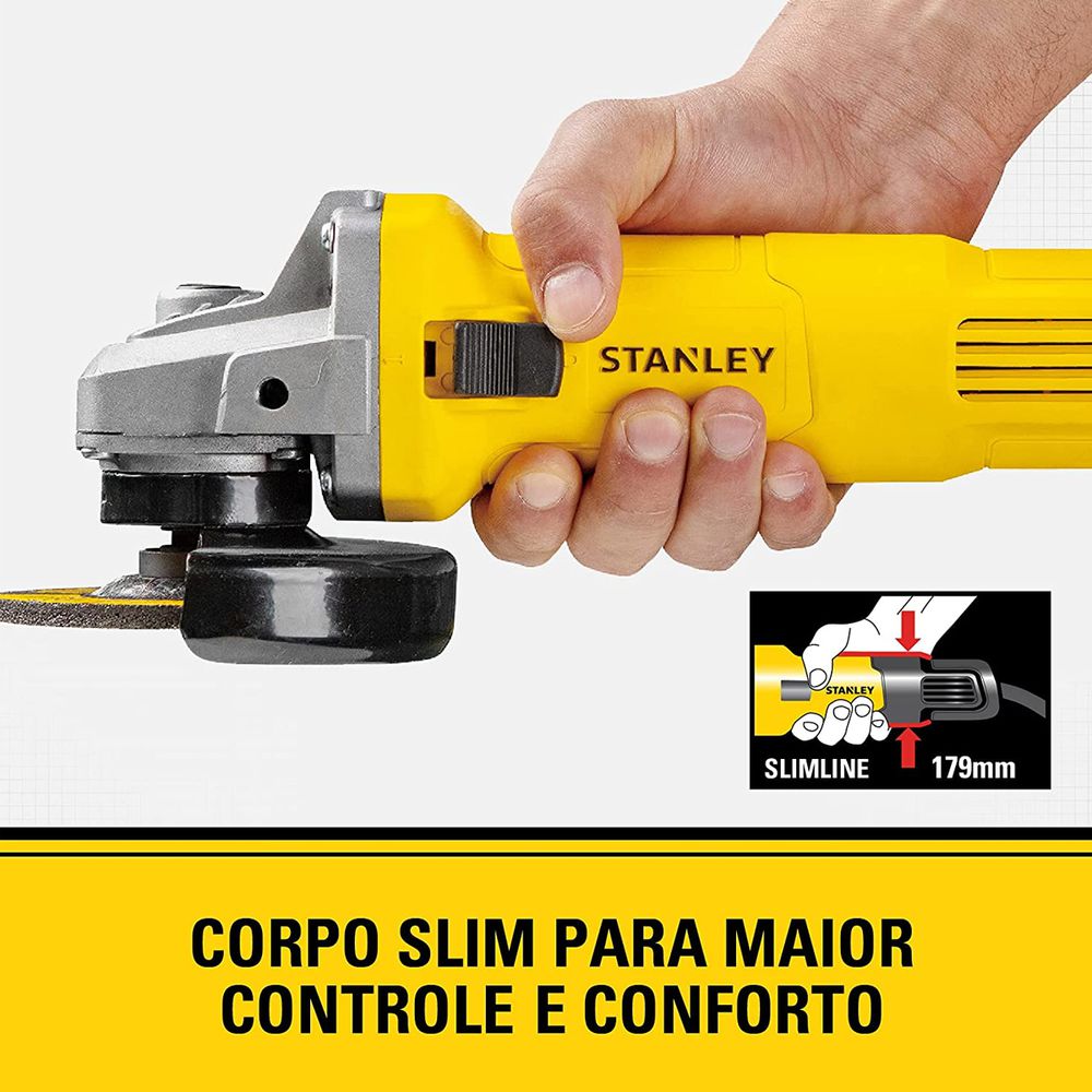 Esmerilhadeira Angular 4-1/2 Pol. 115mm 620W 127V | Broketto Materiais ...