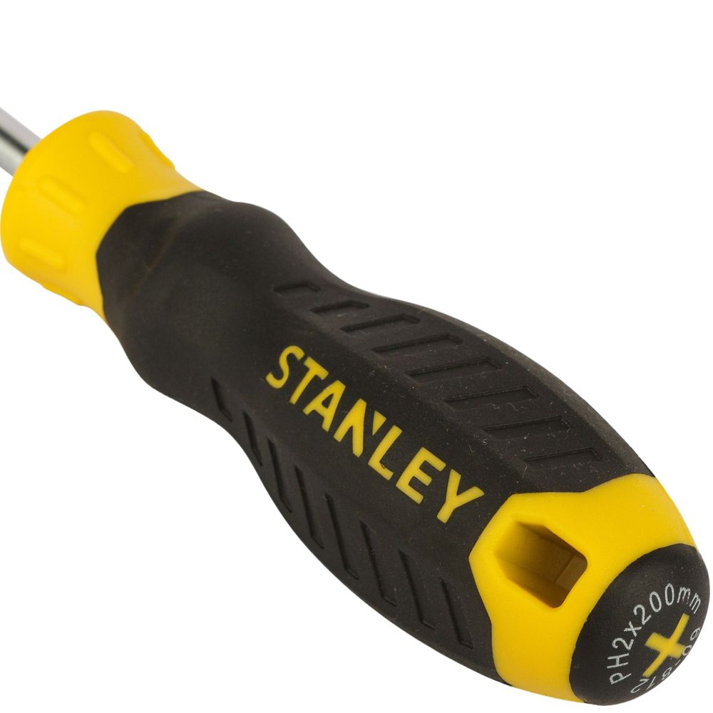 Chave Phillips 1/4 x 8" PH2 200mm Ponta Preta Stanley STMT60812-840 | Broketto Materiais Elétricos