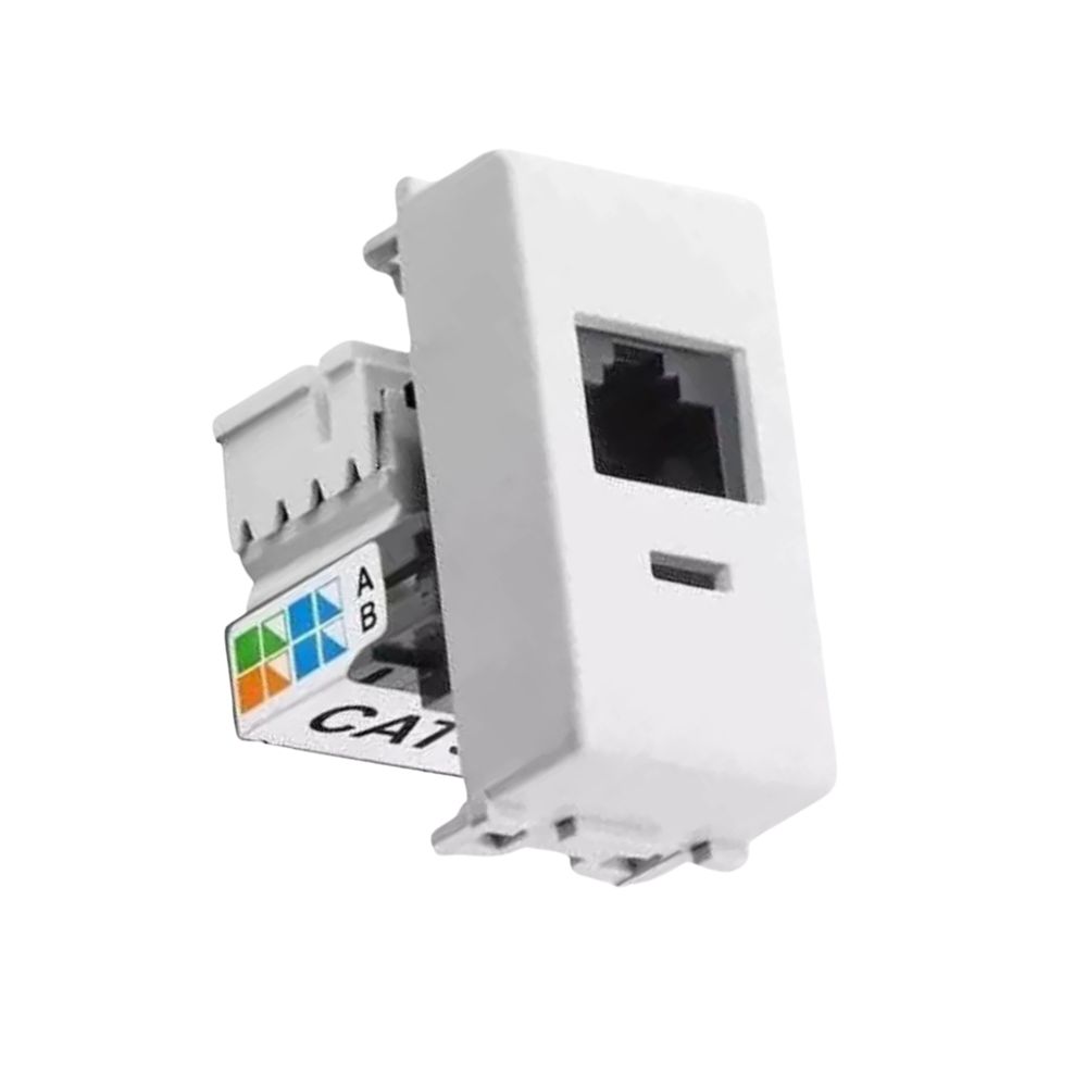 Módulo Tomada RJ45 CAT6 Branco LIZ - Tramontina | Broketto Materiais Elétricos
