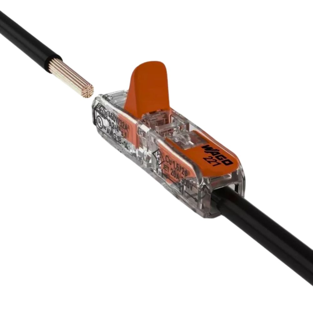 Kit 50 Conectores Wago 221-2411 Emenda Reta 2 Vias 4mm | Broketto ...