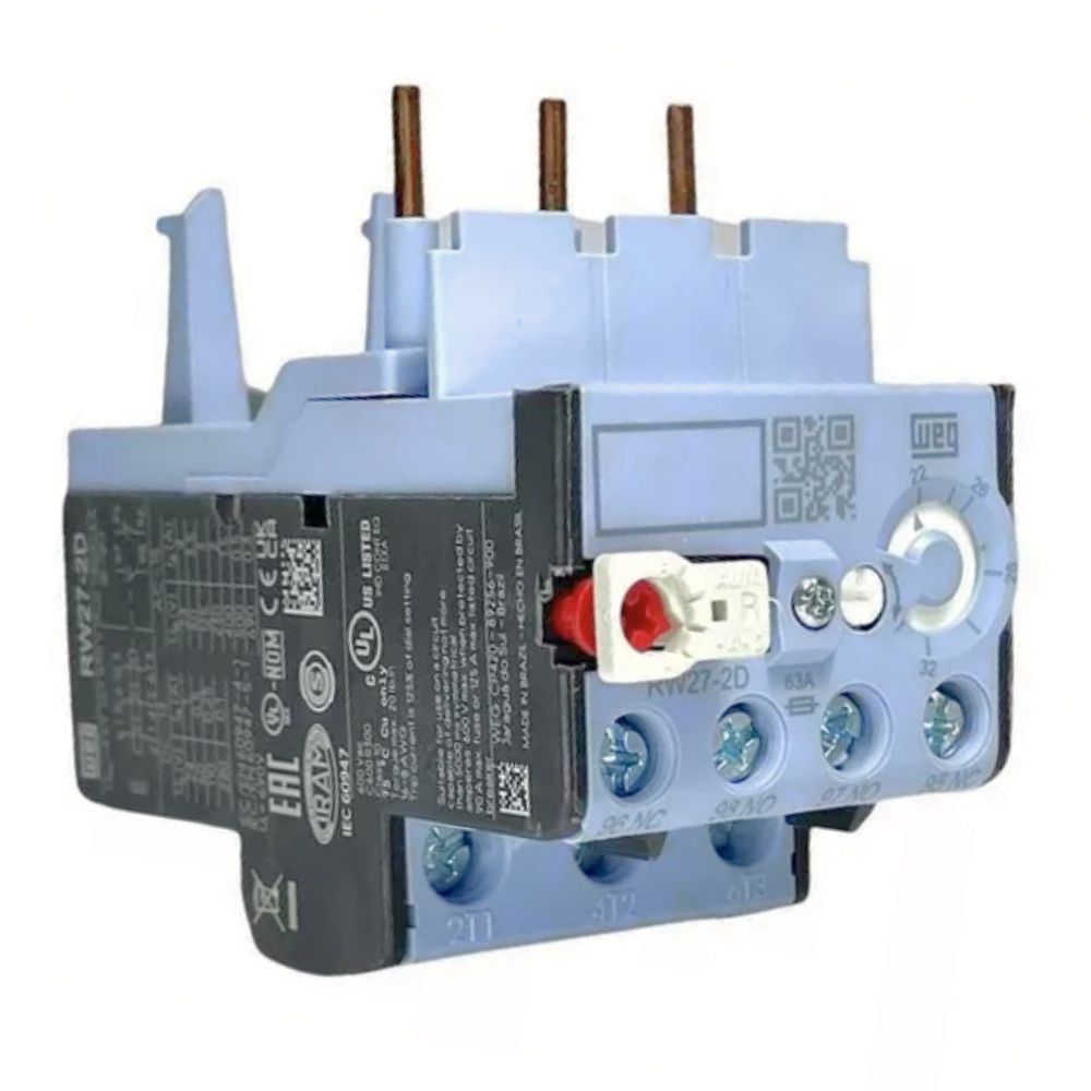 Relé Sobrecarga Térmico 32-40A Tripolar Weg AZ RW27-2D3-U040 | Broketto Materiais Elétricos
