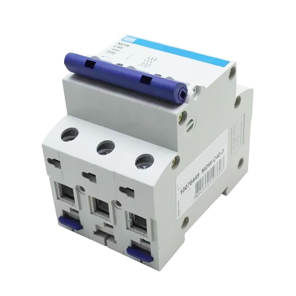 Mini Disjuntor Weg 40A Tripolar Din C MDW-C40-3 | Broketto Materiais Elétricos
