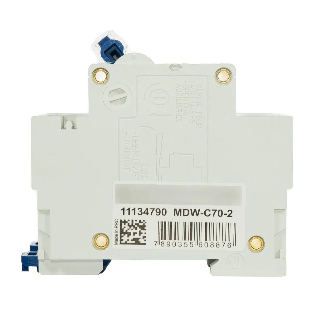 Mini Disjuntor Weg 70A Bipolar Din C MDW-C70-2 | Broketto Materiais Elétricos