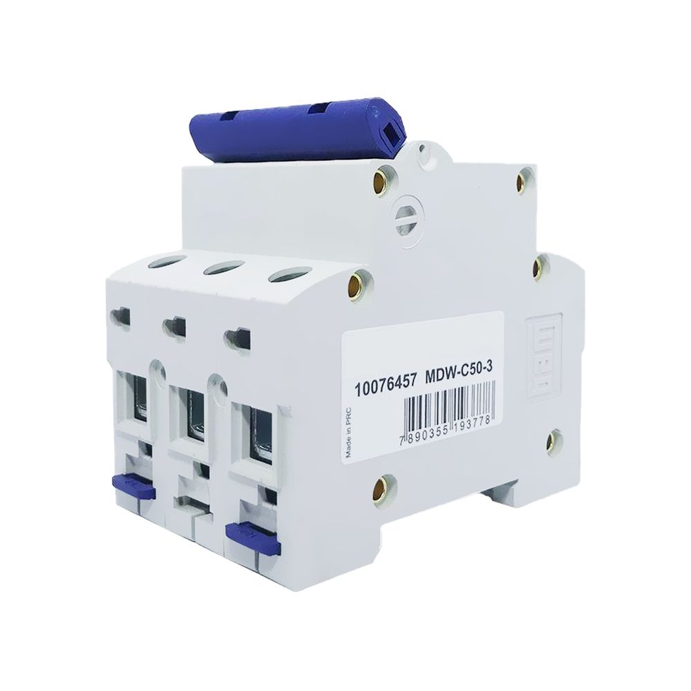 Mini Disjuntor Weg 50A Tripolar Din C MDW-C50-3 | Broketto Materiais Elétricos