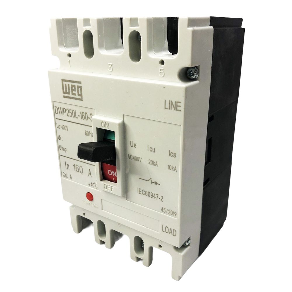 Disjuntor Em Caixa Moldada Tripolar 160A Weg | Broketto Materiais Elétricos