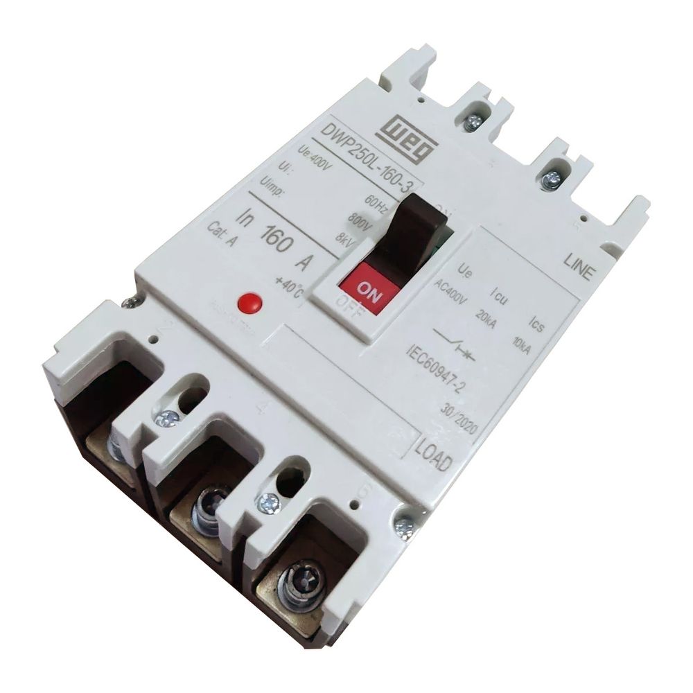 Disjuntor Em Caixa Moldada Tripolar 160A Weg | Broketto Materiais Elétricos