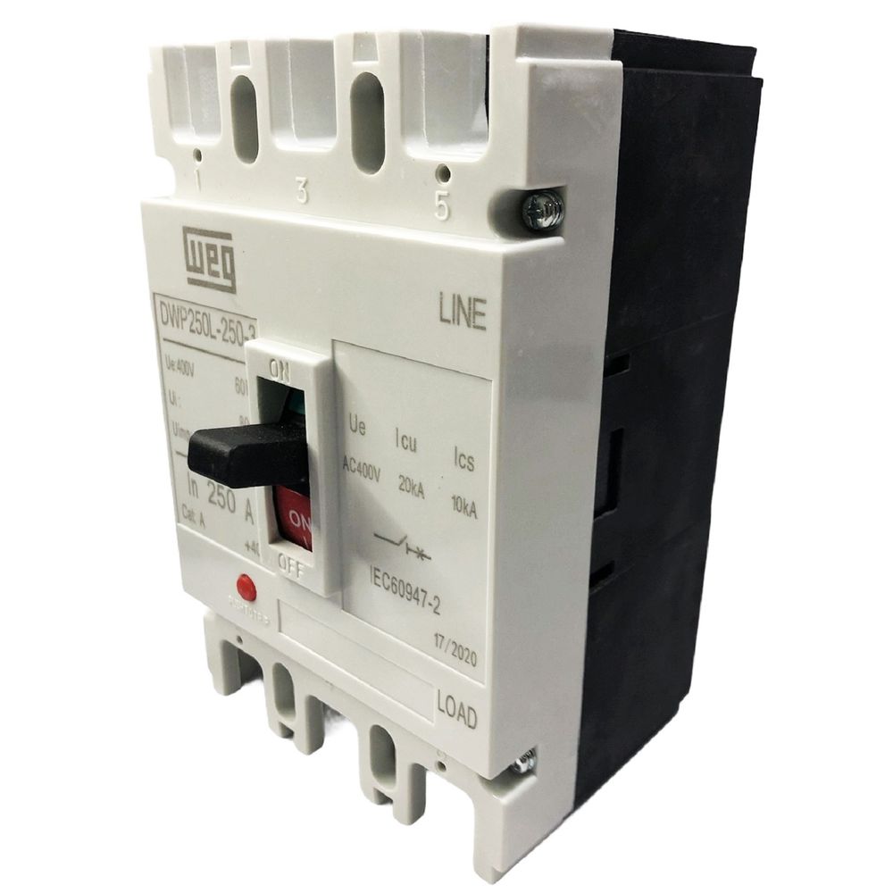 Disjuntor Em Caixa Moldada Tripolar 250A Weg | Broketto Materiais Elétricos